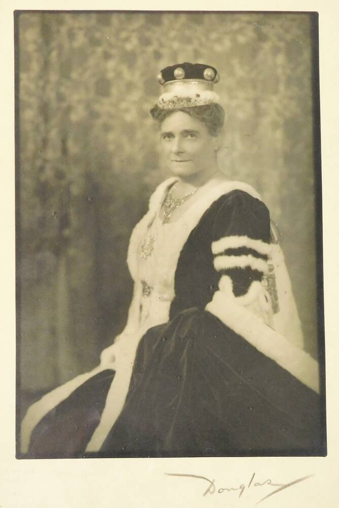 Douglas. A portrait photograph of Lady Allesandra Hailey, wife of Sir ...