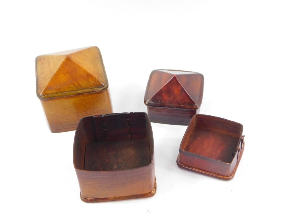 Test - A Japanese Meiji period bamboo storage container, with a domed ...