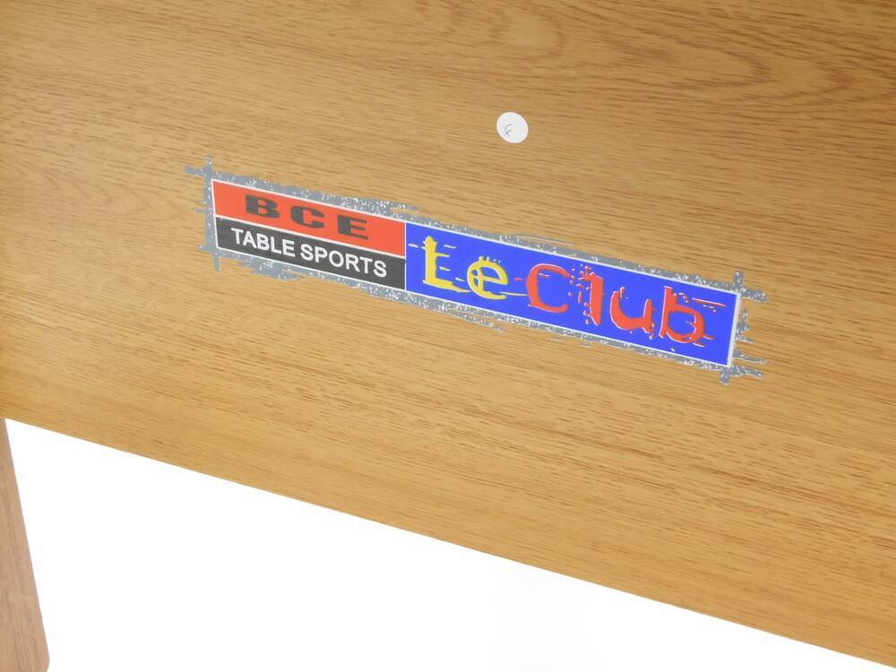 A BCE Le Club 5ft folding pool table, light oak framed with dart board ...