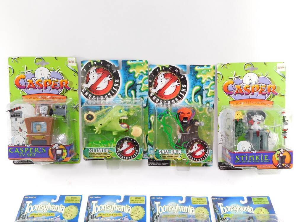 Extreme Ghostbusters., Casper and Toonsylvania toys, in blister packs ...
