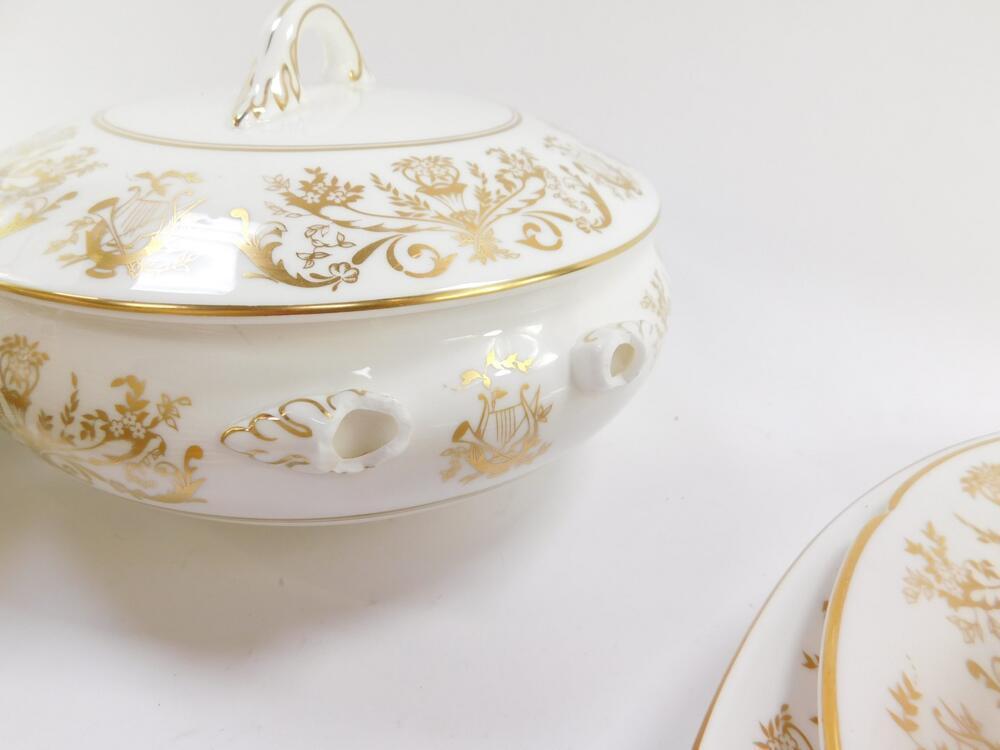 A Coalport porcelain part dinner service decorated in the Allegro ...