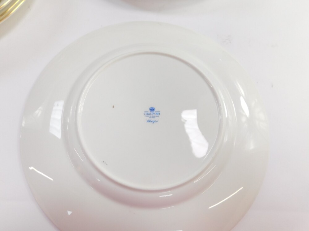 A Coalport porcelain part dinner service decorated in the Allegro ...