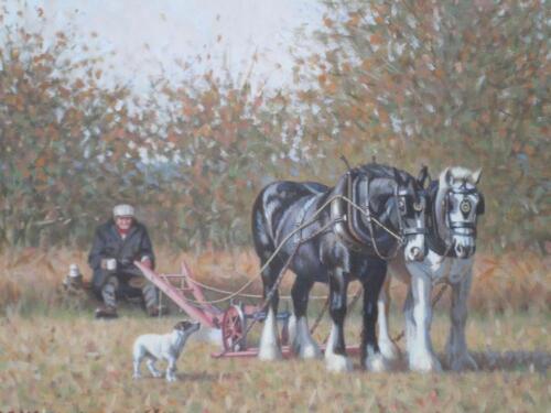 Robin Wheeldon (b.1945). Ploughmans Lunch - oil on board