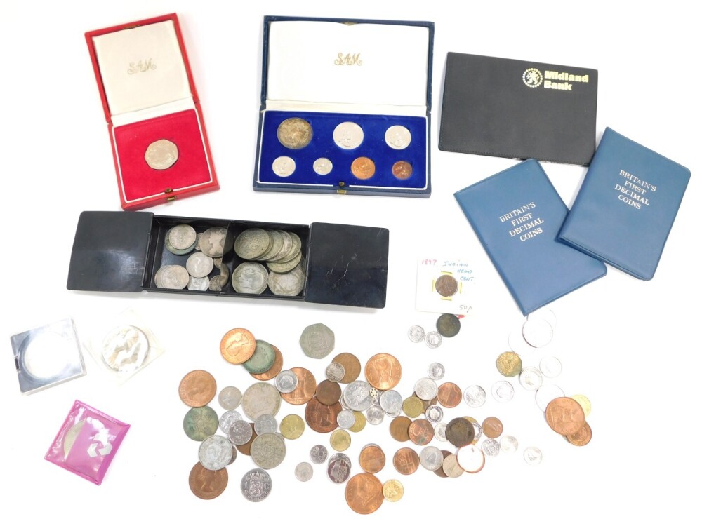 A South African Coin Collection 1967, seven coins, cased., Britain's ...