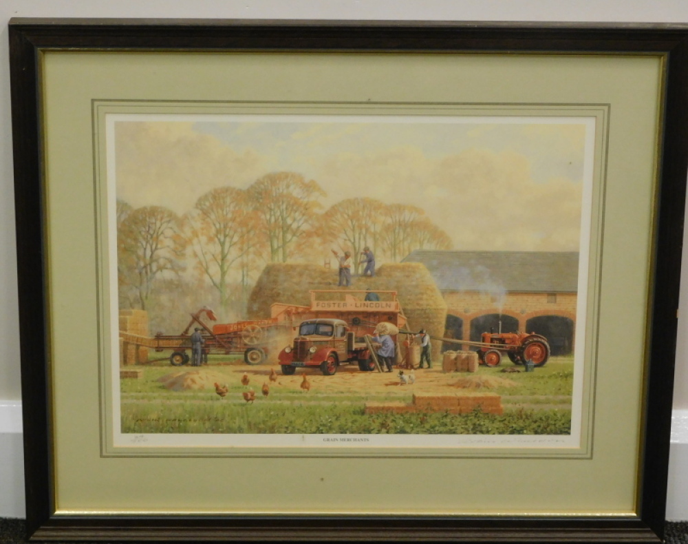 Robin Wheeldon (b.1945). Grain Merchants, artist signed, limited ...