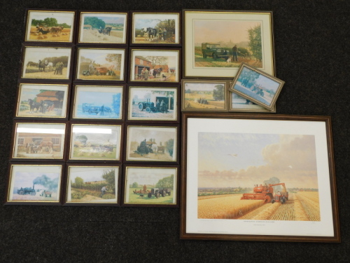 Robin Wheeldon (b.1945). Sixties Harvest, Waddington, Lincolnshire ...