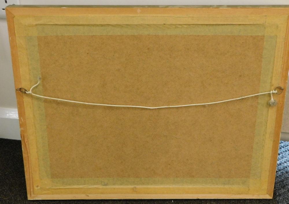 Brian Porteous (fl.1985). Huntsmen and hounds in a country lane, oil on ...