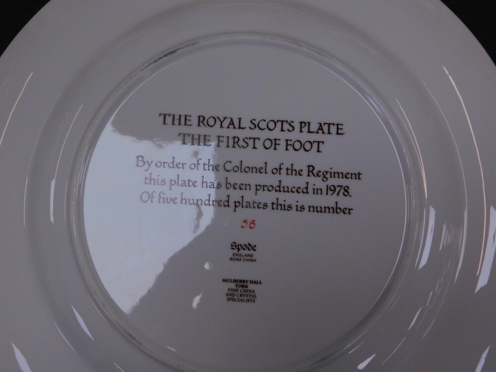 A group of Spode porcelain Military collector's plates, limited edition ...