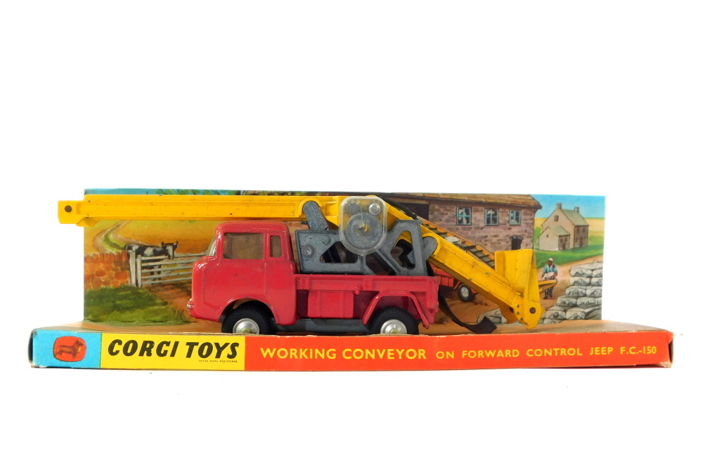 A Corgi die cast model of a working conveyor, on Ford Control Jeep, FC ...