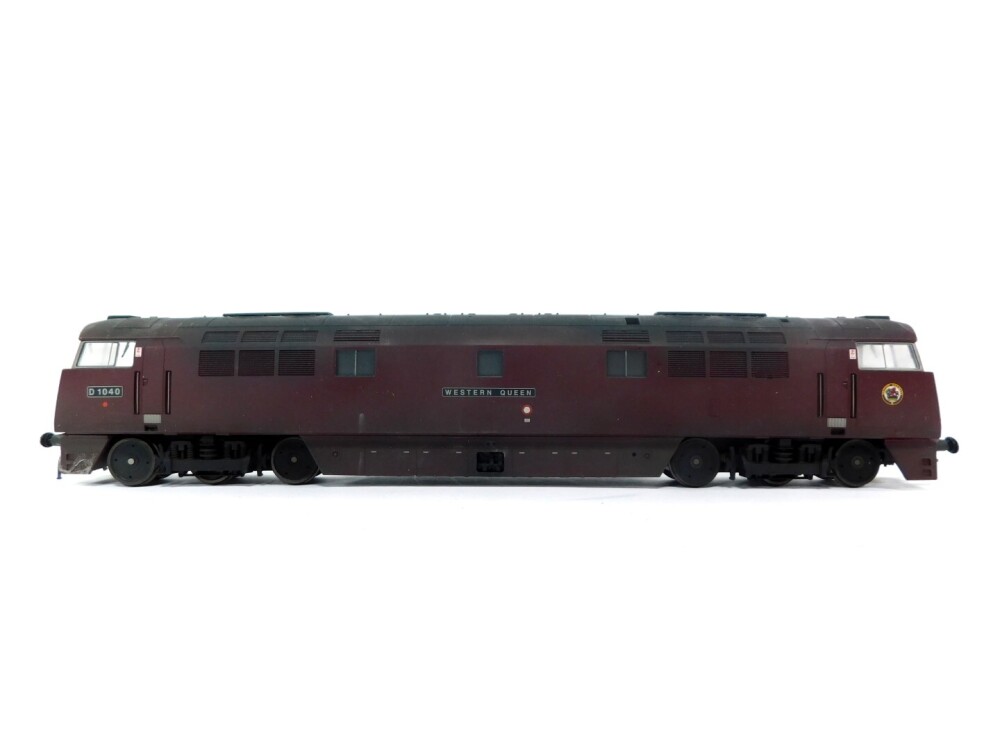 A Heljan OO guage Western Type 4 locomotive, later Class 52, D1040 ...