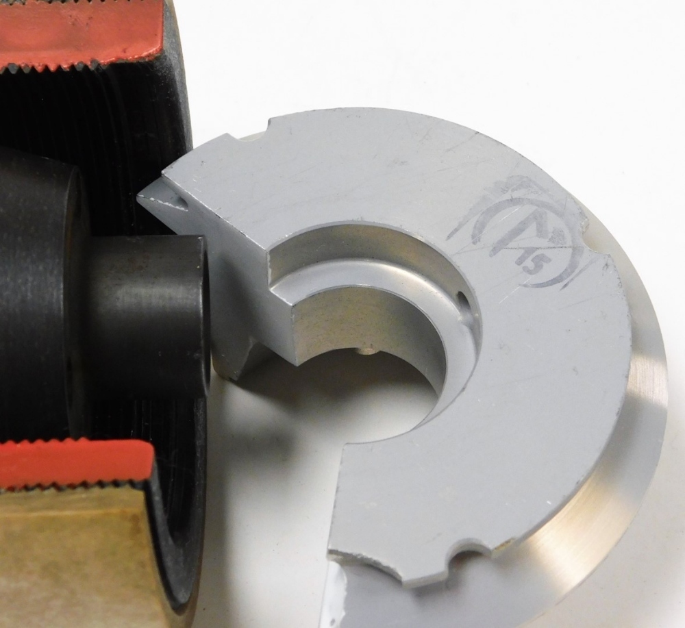 A cutaway display model of a practise armour piercing shell and casing ...