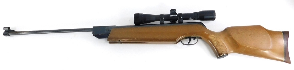 An ASI Magnum Super Fire Power air rifle, with Fontaine sight.
