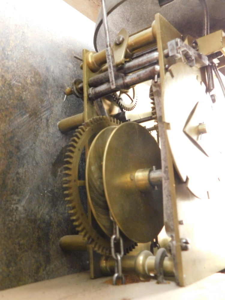 William Brown, Stroud. An early 19thC longcase clock, the brass dial ...