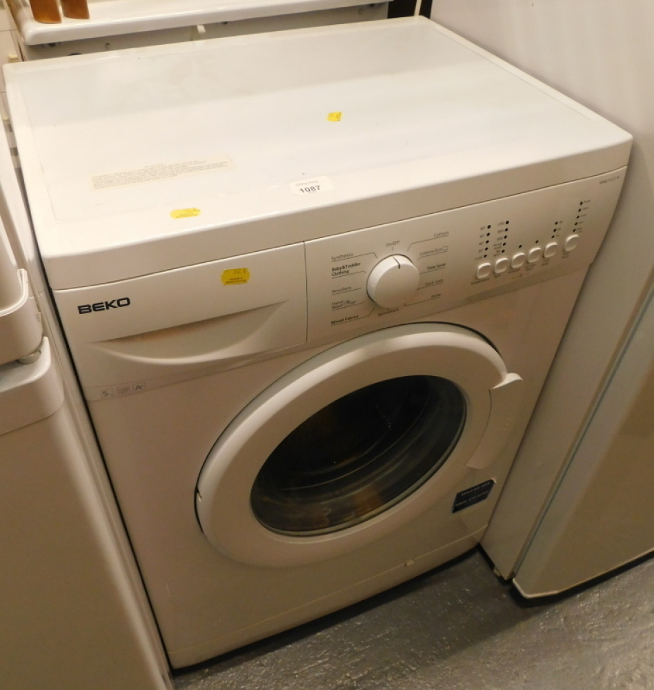 A Beko 5KG washing machine, WMB51221W.