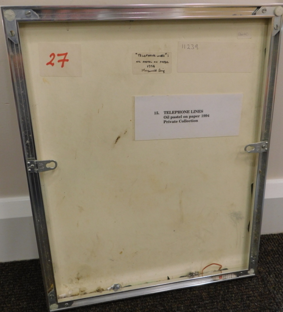 •Maxwell Doig (20thC). Telephone Lines, oil/pastel on paper, signed and ...