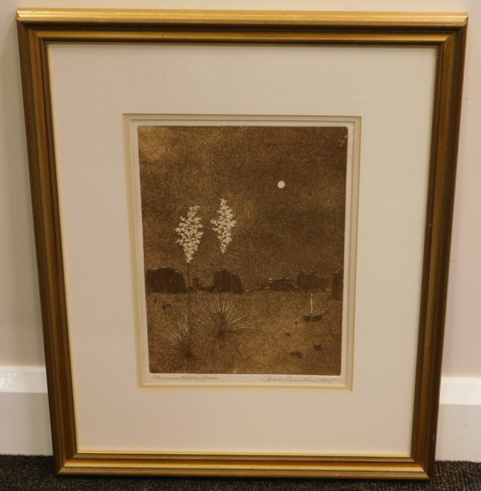 Charles Louis Rosenthal (20thC). Monument Valley Yucca, artist signed ...