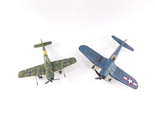 A Franklin Mint Armour Collection die cast model of a F4u Corsair ...