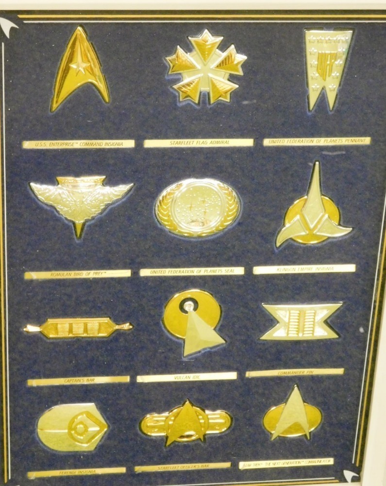 A group of Star Trek Memorabilia, to include a USS Enterprise sign, and ...