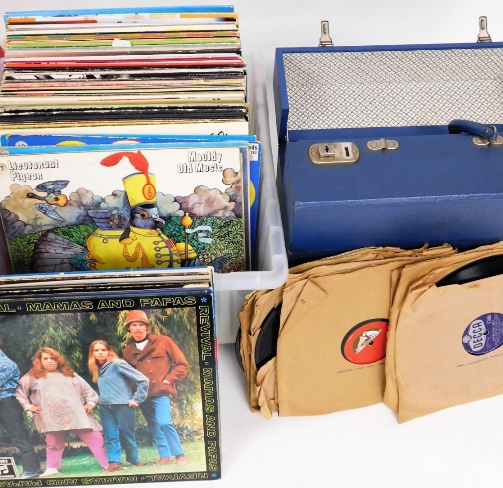 A group of LP records, various genres and artists, to include Elvis ...