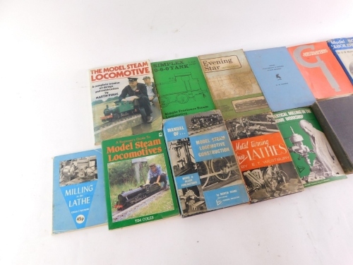 A group of model locomotive books, Metal Turning Lathes, Manuals of ...