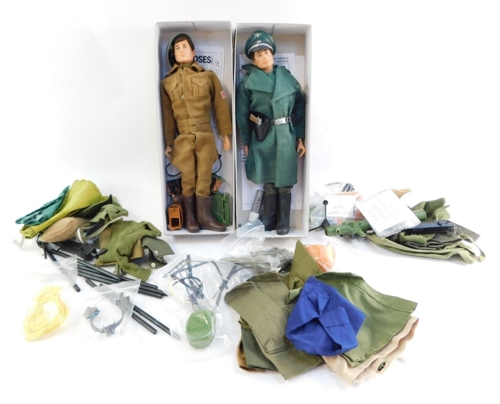 An Action Man British Sapper figure, with equipment, Third Reich army ...