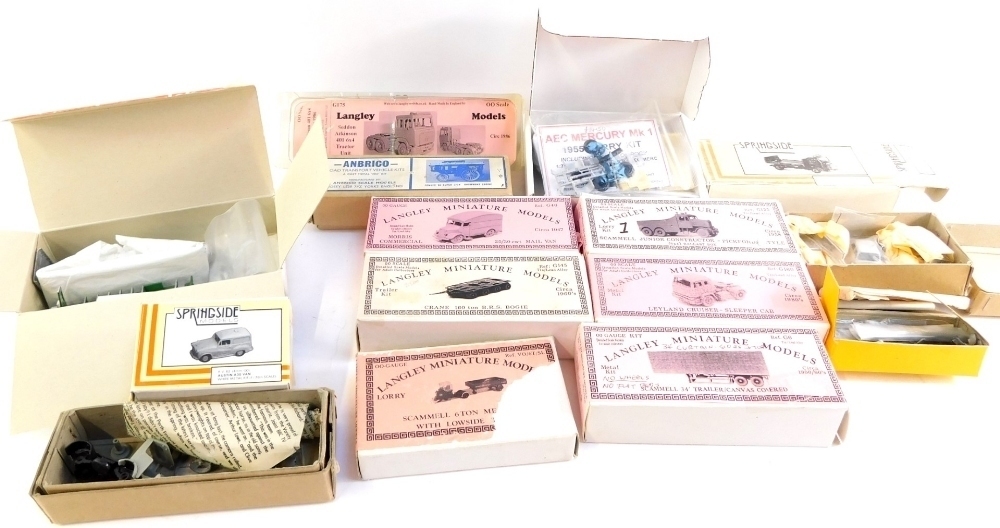 A group of miniature models, to include Langley miniature models ...