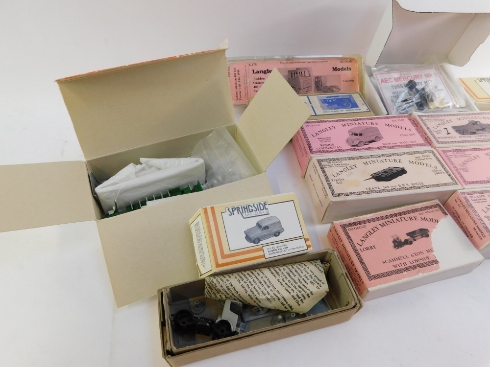 A group of miniature models, to include Langley miniature models ...