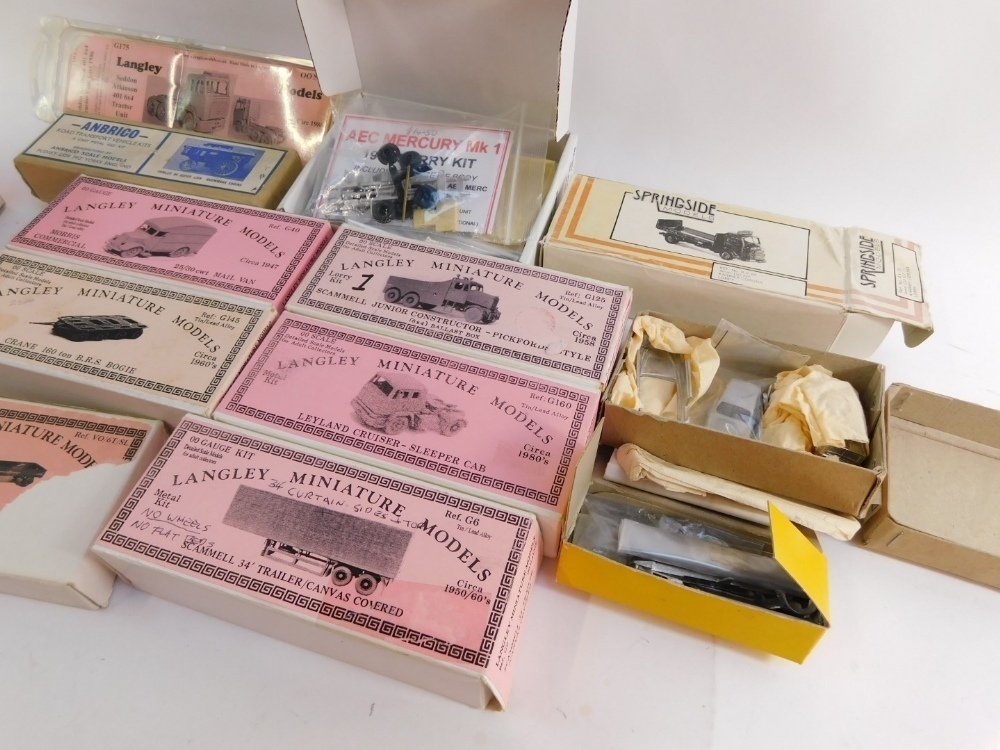 A group of miniature models, to include Langley miniature models ...
