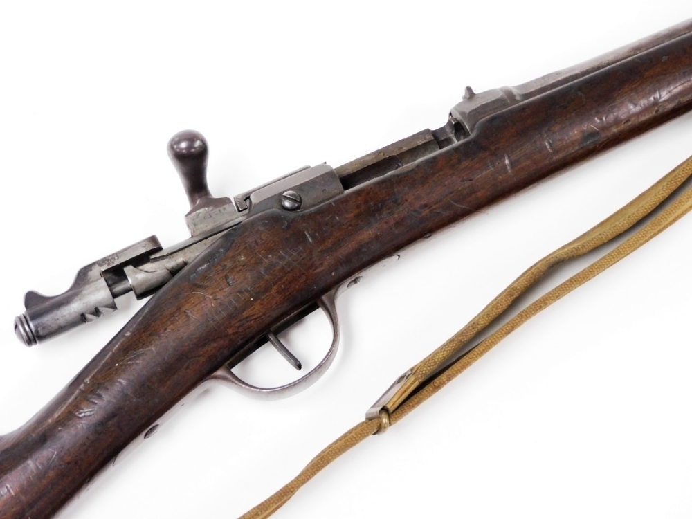 A single barrel 16 bore bolt action rifle, of continental manufacture ...