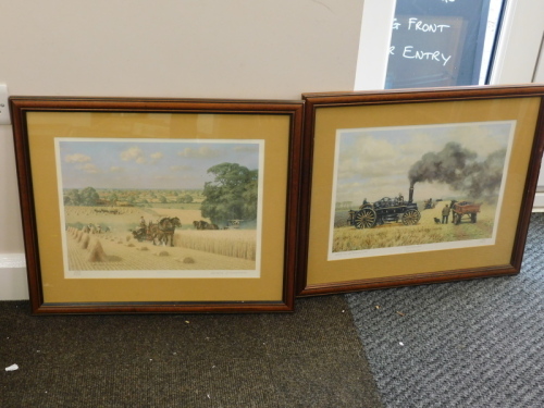 •Robin Wheeldon (b.1945). Harvest, artist signed limited edition print ...