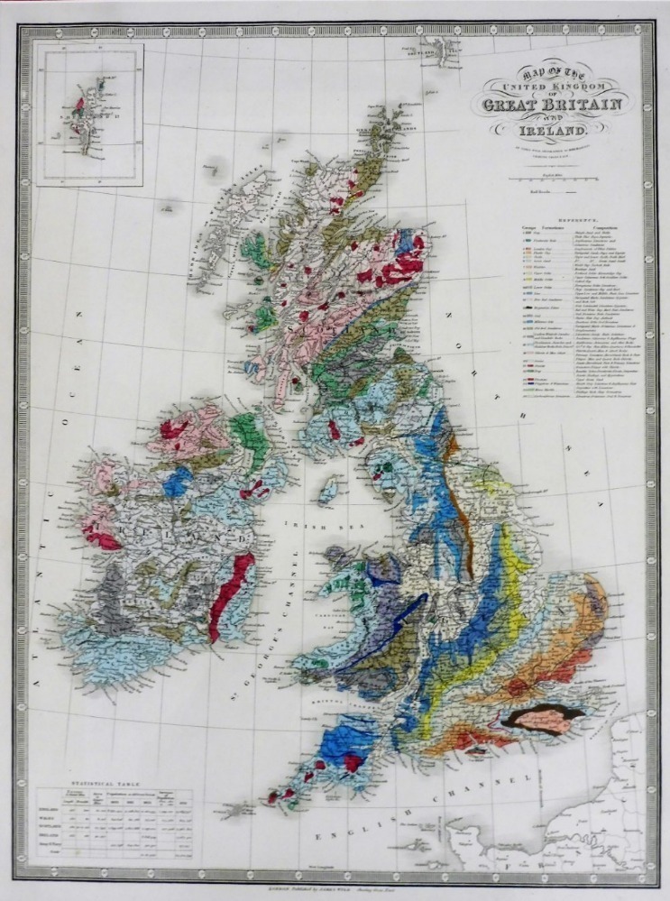 After Christopher Saxton. Map of Lincolnshire, 30cm x 34cm, and after ...