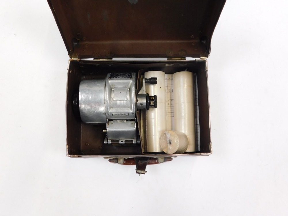 A London Transport Company Gibson Route 10 bus ticket machine, serial ...