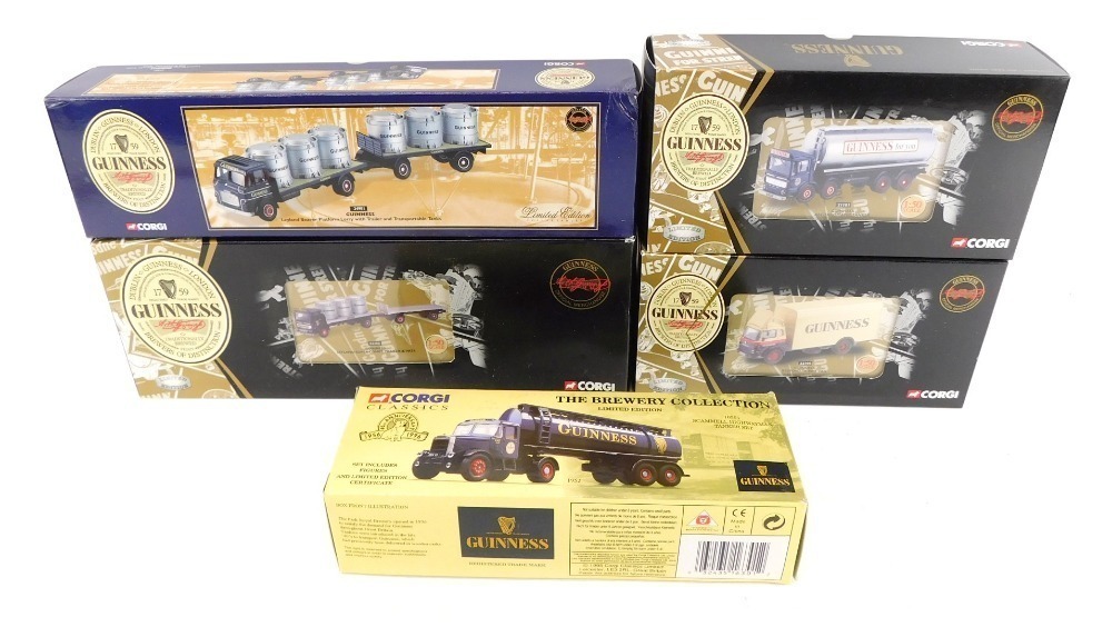 Corgi Guinness die cast vehicles, comprising Leyland VW platform lorry ...