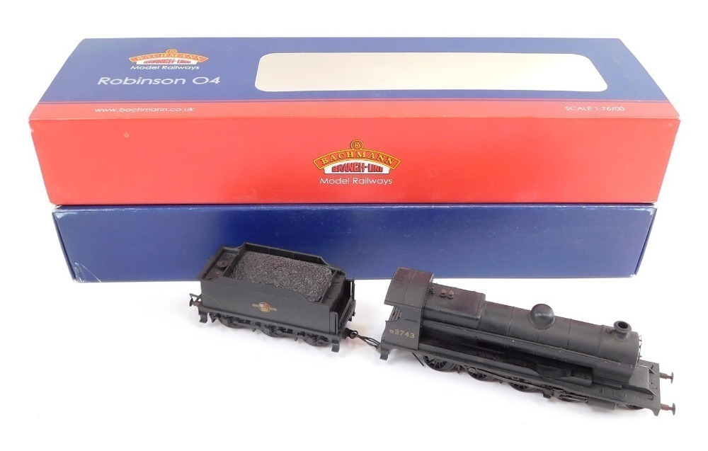 A Bachmann Robinson 04 class locomotive, 2-8-0, 63743, BR black late ...