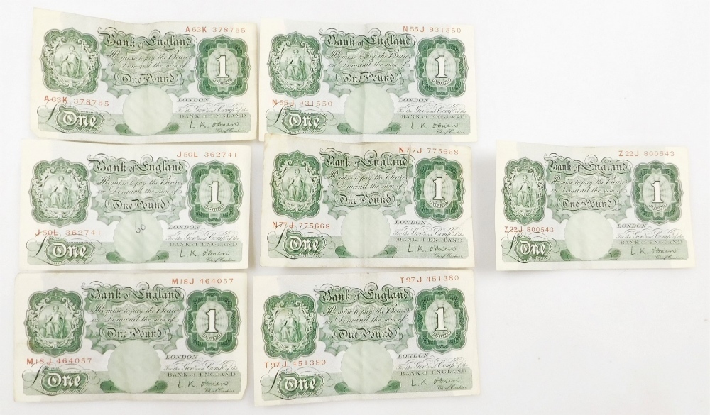 Coins and bank notes, including commemorative crowns, DHF Somerset five ...