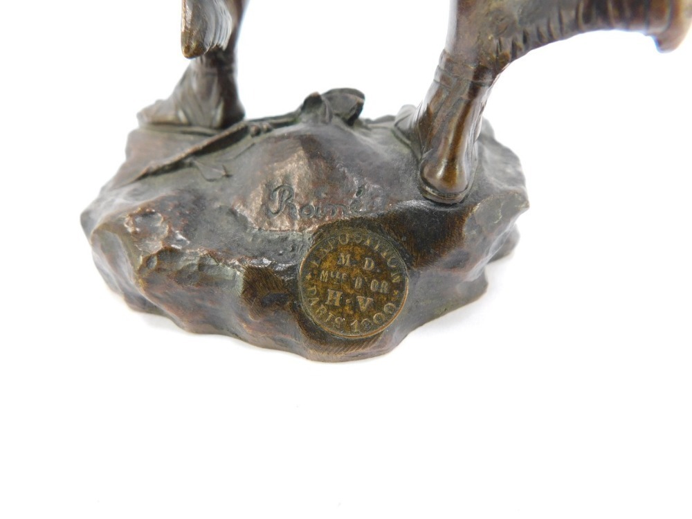 After Jules Edouard Roine. A bronze figure of Perseus holding the head ...