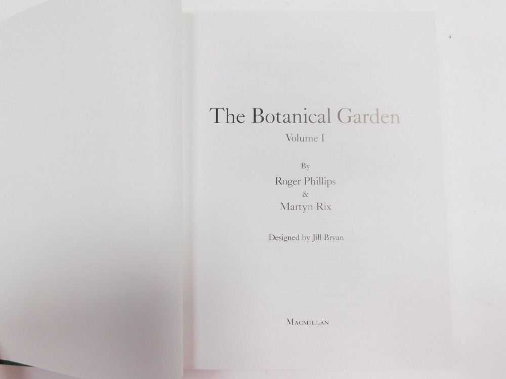 Roger Phillips and Martyn Rix. The Botanical Garden volumes one and two ...