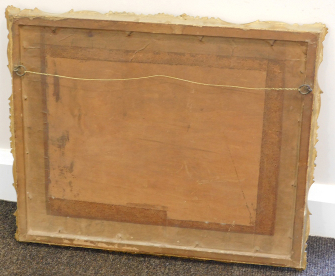 Albert George Stevens (1863-1925). Street scene, children on a path ...