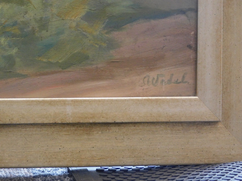 Hans Wedel (1885-1953). Mounted German cavalry officers in a landscape ...