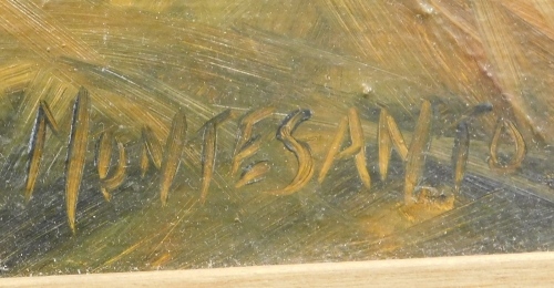 Sophia Dakin Montesanto (20thC). Hound in the rough, oil on canvas ...