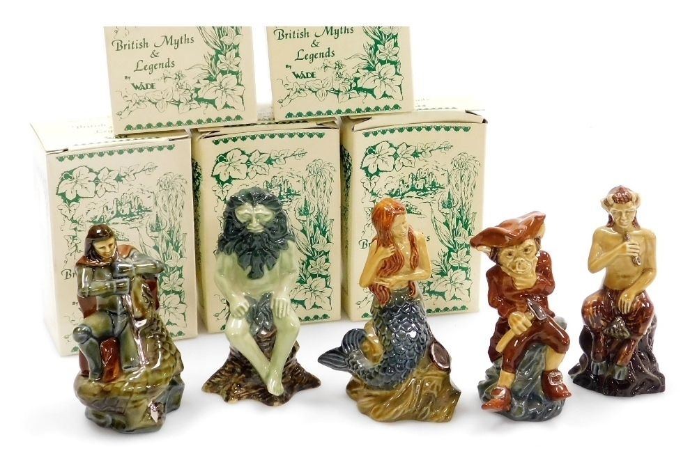 Five Wade British Myths and Legends figures, boxed, comprising Tin Mine ...