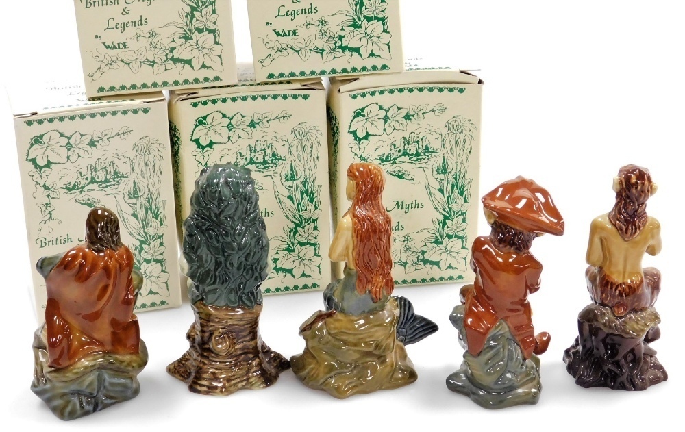 Five Wade British Myths and Legends figures, boxed, comprising Tin Mine ...