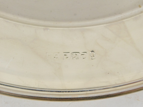 The Royal Silver Jubilee 1952-77 silver commemorative plate, etched ...