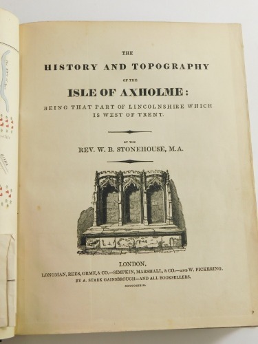 Stonehouse (W.B., Rev.) THE HISTORY AND TOPOGRAPHY OF THE ISLE OF ...