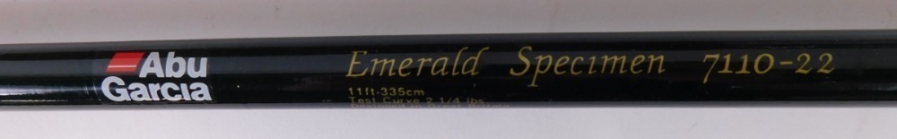 A two piece split cane Al Flectes fishing rod, 302cm long and a further ...