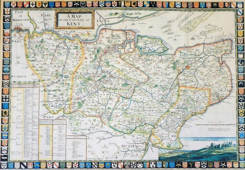 An early 19thC map of the county of Somerset, from an actual survey ...