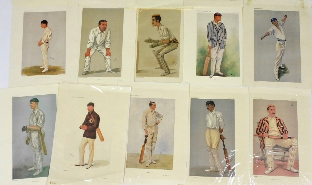 A group of Vanity Fair spy prints, to include English Cricket, The ...