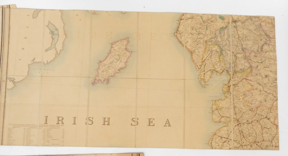 Three Victorian sectional maps of England, c1860, drawn by R Creighton ...