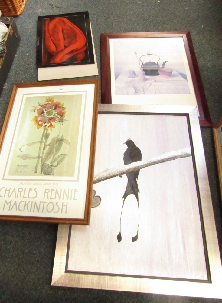 Pictures and prints, to include Charles Rennie Mackintosh, Arthur ...