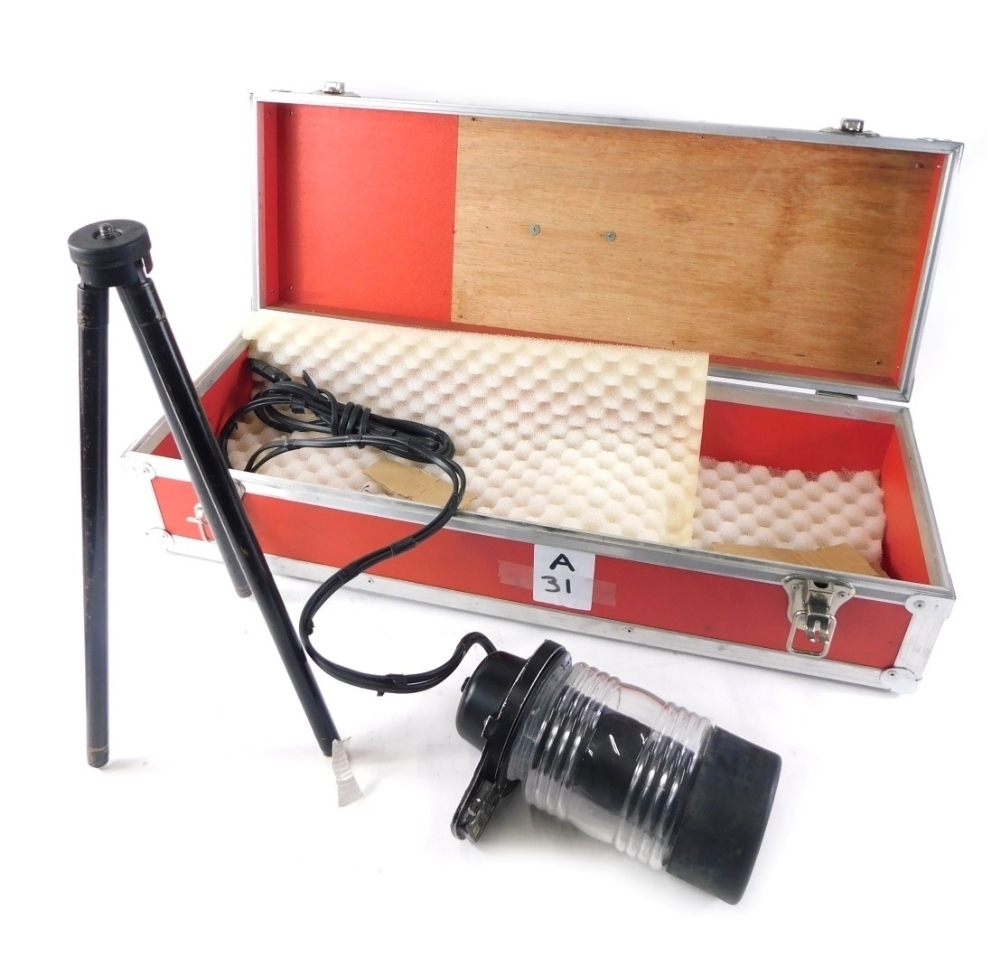 A World War Two Holophane paratrooper pathfinders light, in outer ...